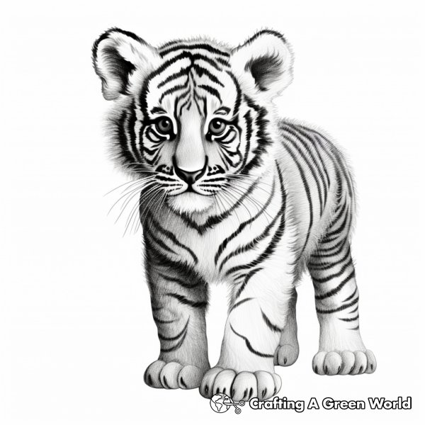 Tiger Cub Coloring Pages - Free & Printable!