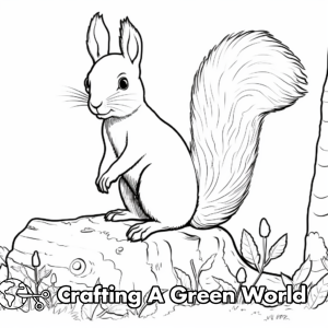 Red Squirrel Coloring Pages - Free & Printable!