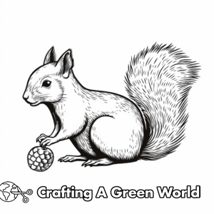 Red Squirrel Coloring Pages - Free & Printable!