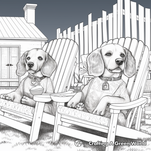 Two Dogs Coloring Pages - Free & Printable!