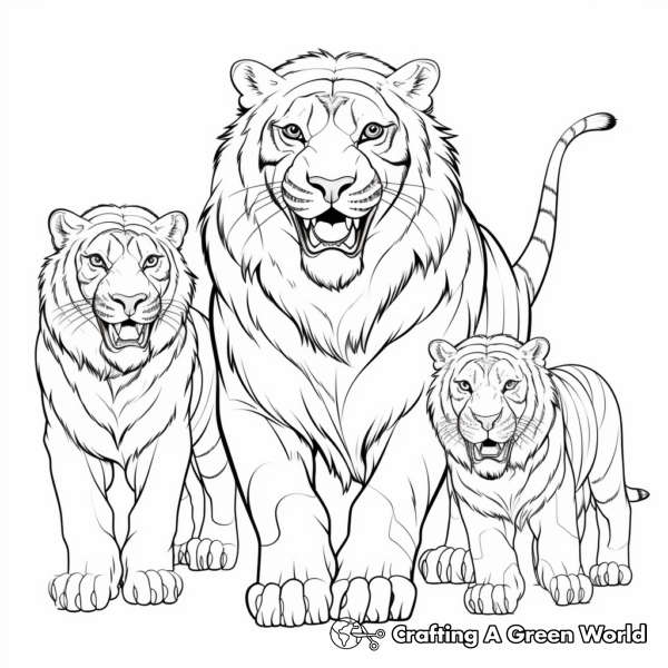Sabertooth Tiger Coloring Pages - Free & Printable!