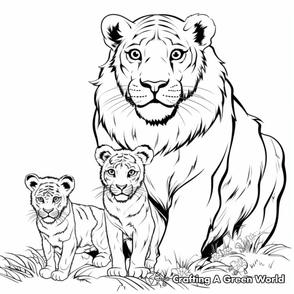 Sabertooth Tiger Coloring Pages - Free & Printable!