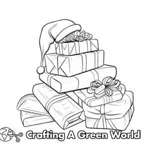 Santa Hat Coloring Pages - Free & Printable!