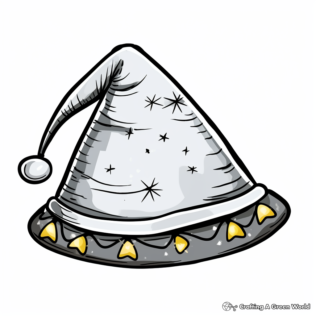 Santa Hat Coloring Pages - Free & Printable!