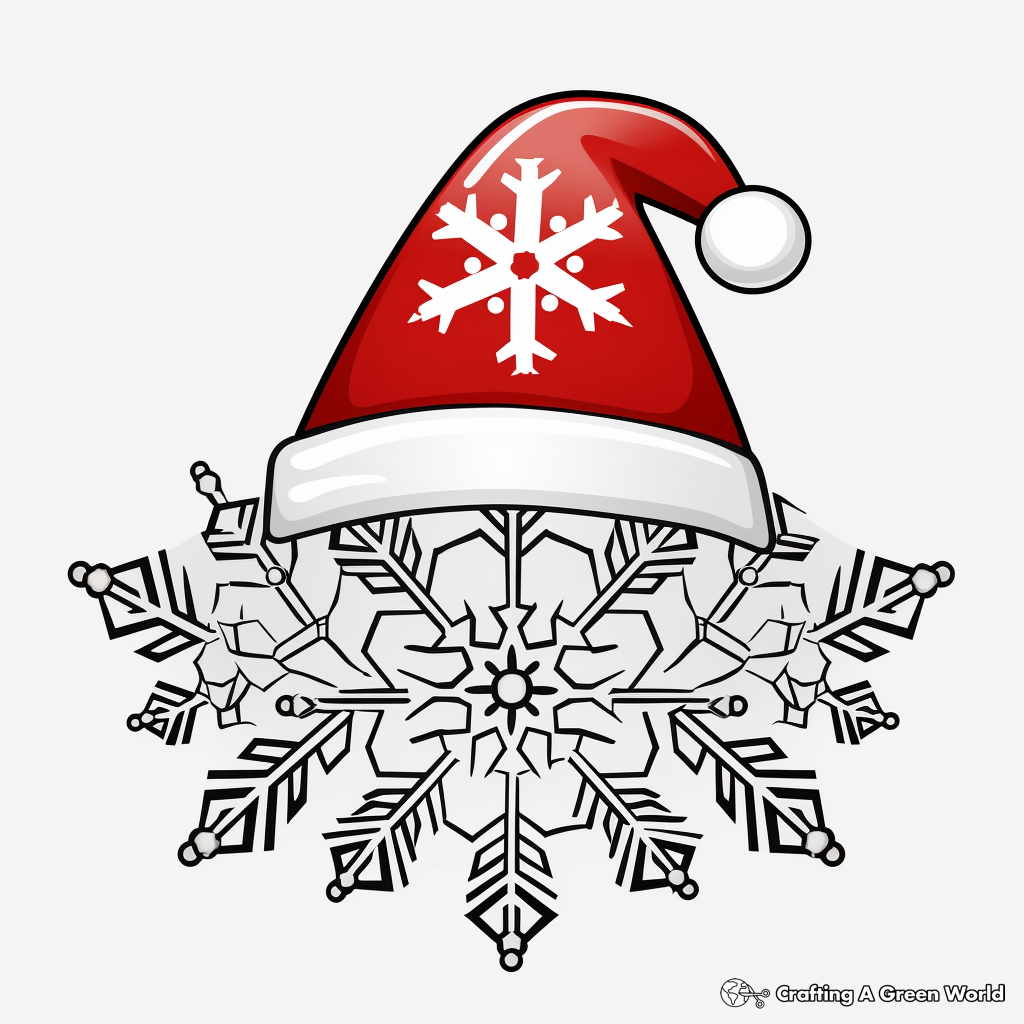 Santa Hat Coloring Pages - Free & Printable!