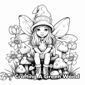 Spring Gnome Coloring Pages - Free & Printable!