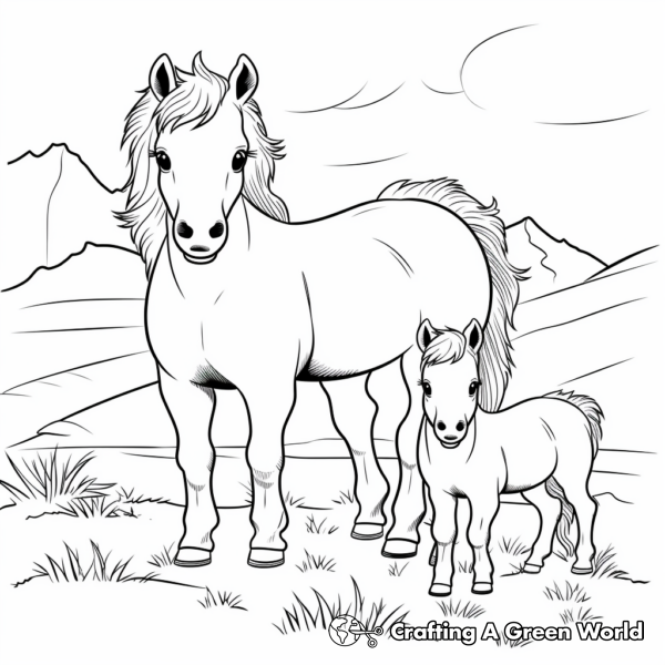 Shetland Pony Coloring Pages - Free & Printable!