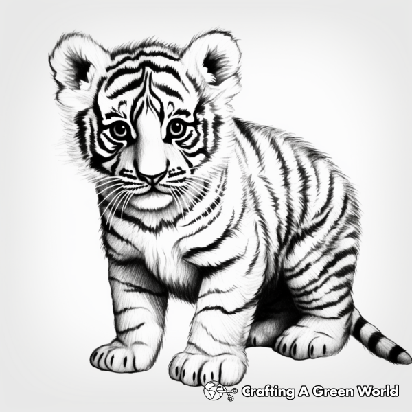 Tiger Cub Coloring Pages - Free & Printable!