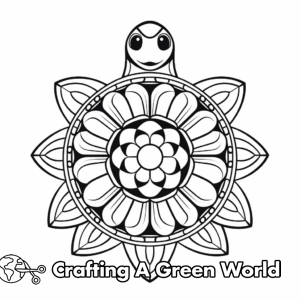 Turtle Mandala Coloring Pages - Free & Printable!