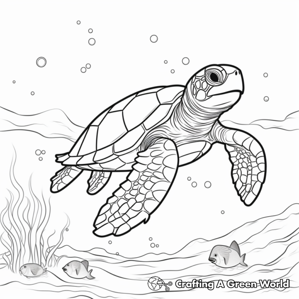 Green Sea Turtle Coloring Pages - Free & Printable!