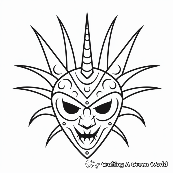 Masquerade Coloring Pages - Free & Printable!