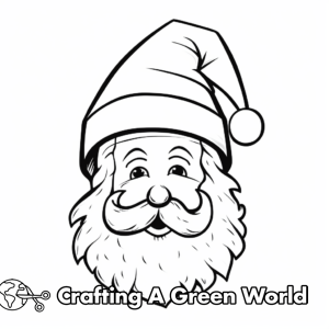 Santa Hat Coloring Pages - Free & Printable!