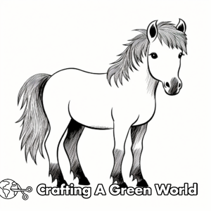 Shetland Pony Coloring Pages - Free & Printable!