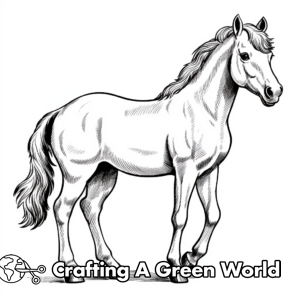 Realistic Pony Coloring Pages - Free & Printable!