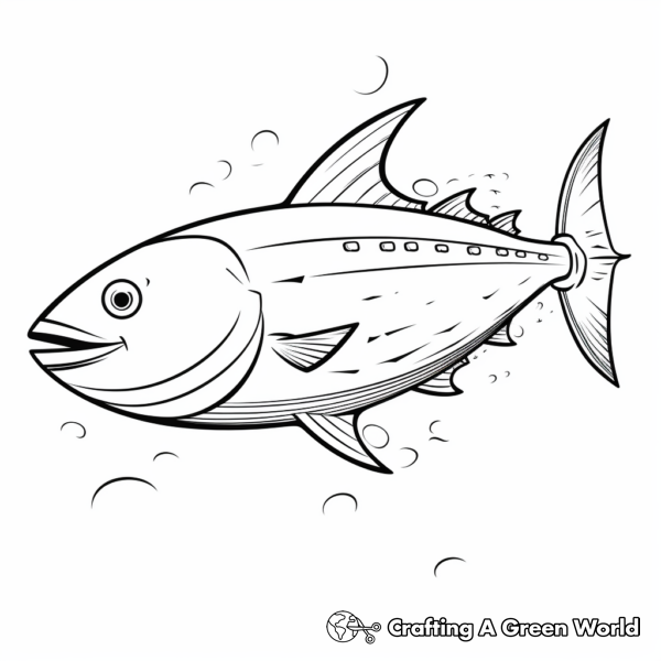 Tuna Coloring Pages - Free & Printable!