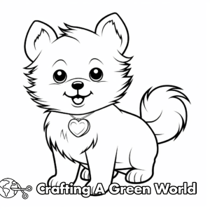 Pomeranian Coloring Pages - Free & Printable!