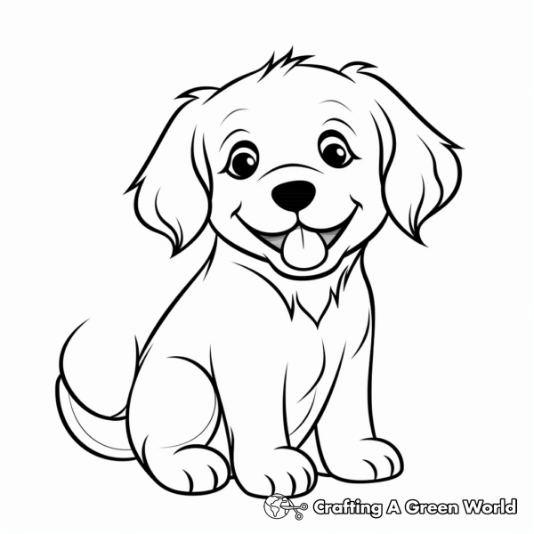 Kawaii Puppy Coloring Pages - Free & Printable!