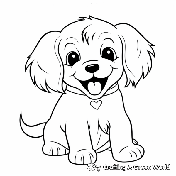 Kawaii Puppy Coloring Pages - Free & Printable!