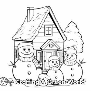 Snowman Family Coloring Pages - Free & Printable!