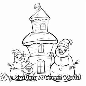 Snowman Family Coloring Pages - Free & Printable!