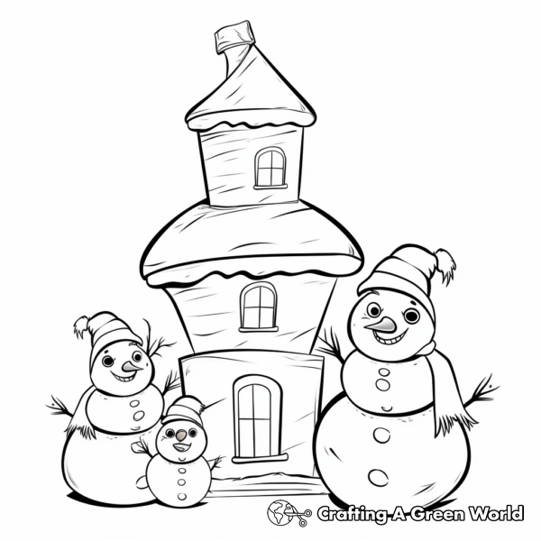 Snowman Family Coloring Pages - Free & Printable!