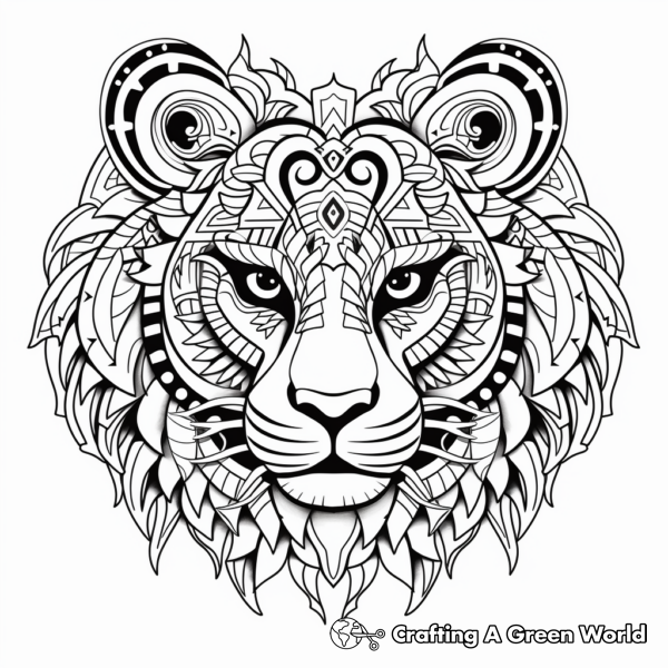 Tiger Mandala Coloring Pages - Free & Printable!