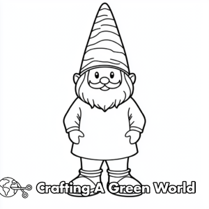 Spring Gnome Coloring Pages - Free & Printable!