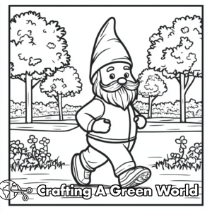 Spring Gnome Coloring Pages - Free & Printable!