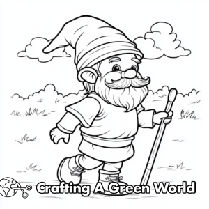 Spring Gnome Coloring Pages - Free & Printable!