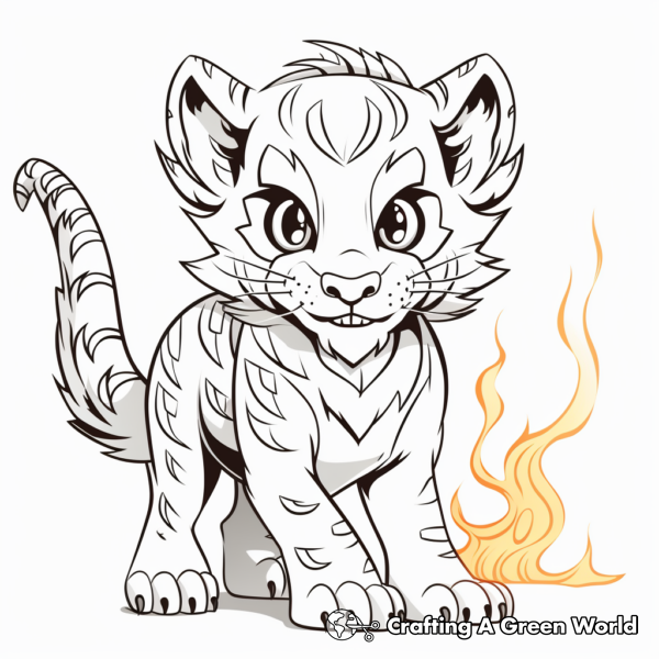 Winged Tiger Coloring Pages - Free & Printable!