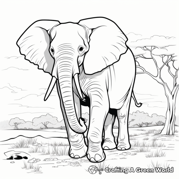 Savanna Animals Coloring Pages - Free & Printable!