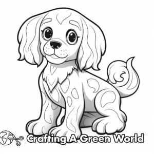 LPS Cocker Spaniel Coloring Pages - Free & Printable!