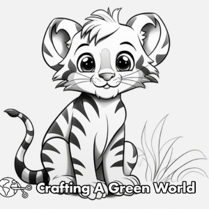 Tiger Cub Coloring Pages - Free & Printable!