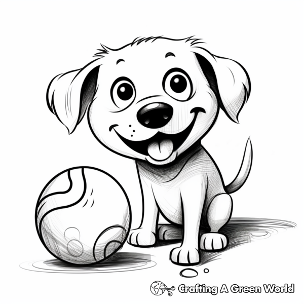 Dog Toy Coloring Pages - Free & Printable!