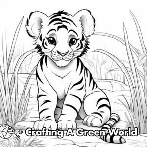 Tiger Cub Coloring Pages - Free & Printable!
