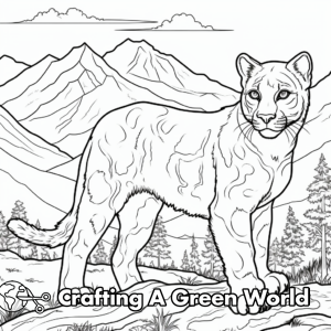 Mountain Lion Coloring Pages - Free & Printable!