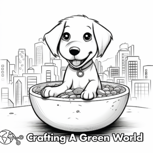 Dog Bowl Coloring Pages - Free & Printable!