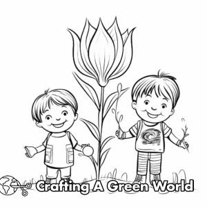 Tulip Coloring Pages - Free & Printable!