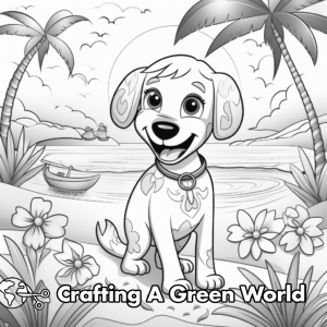 Rainbow Dog Coloring Pages - Free & Printable!