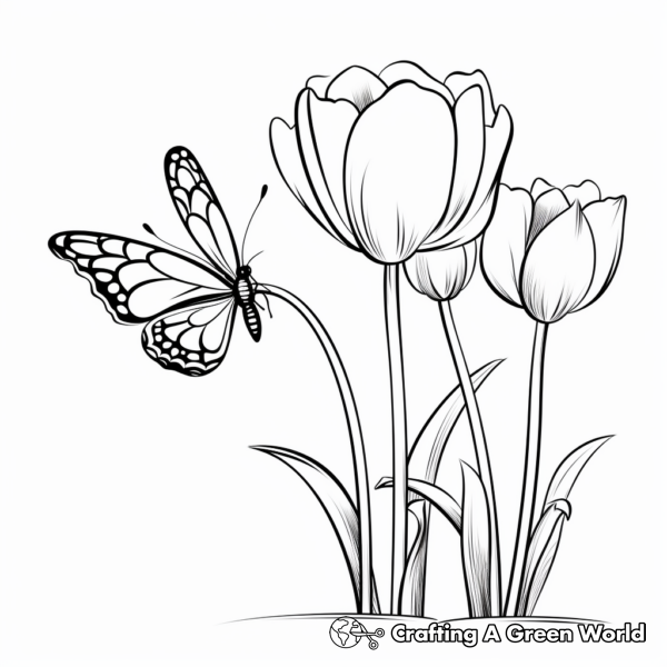 Tulip Coloring Pages - Free & Printable!