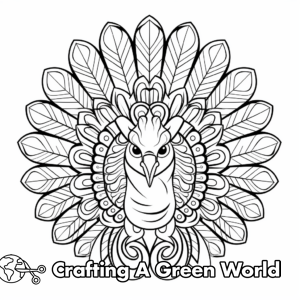 Turkey Mandala Coloring Pages - Free & Printable!