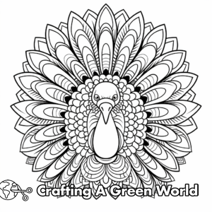 Turkey Mandala Coloring Pages - Free & Printable!