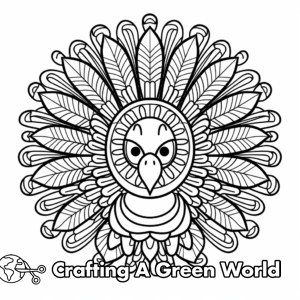 Turkey Mandala Coloring Pages - Free & Printable!