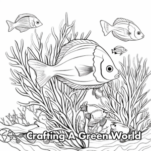 School Of Fish Coloring Pages - Free & Printable!