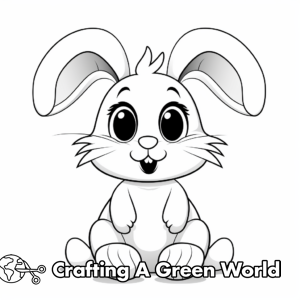 Simple Bunny Coloring Pages - Free & Printable!