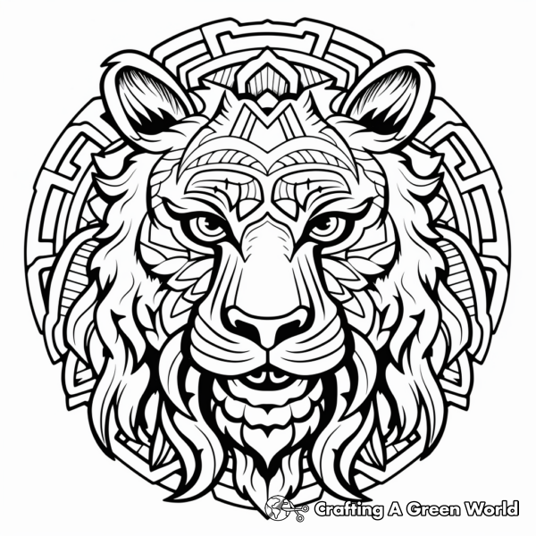 Tiger Mandala Coloring Pages - Free & Printable!