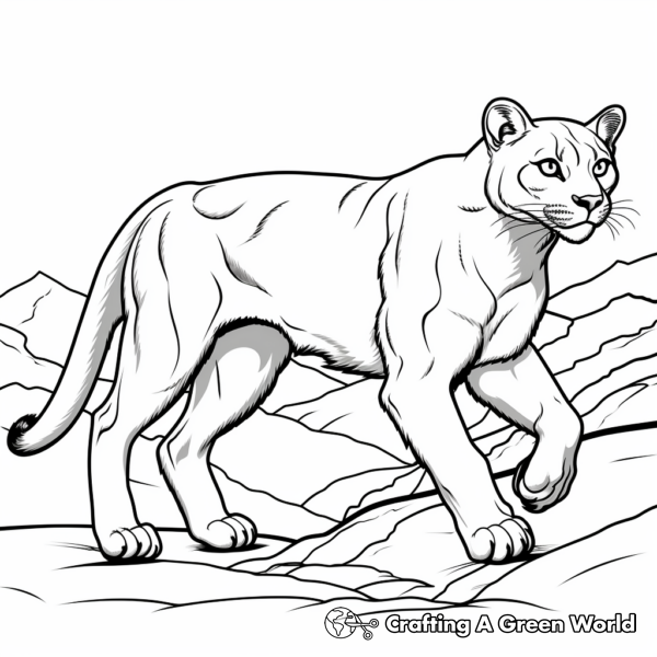 Mountain Lion Coloring Pages - Free & Printable!