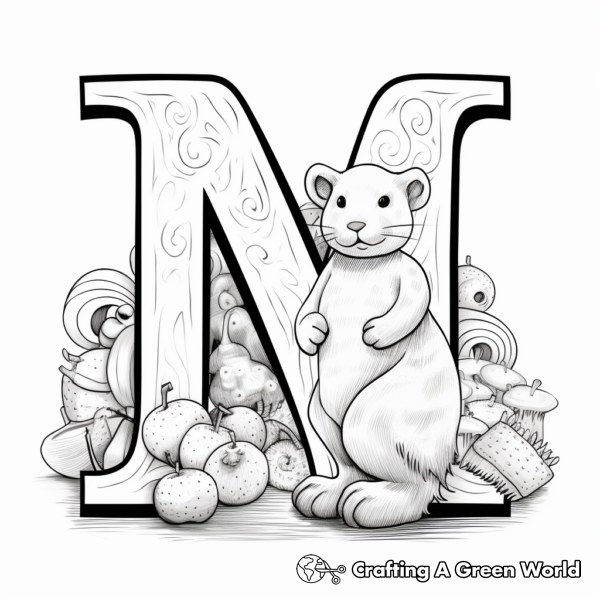 M Is For Mouse Coloring Pages - Free & Printable!