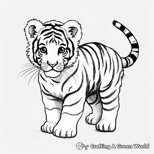 Tiger Cub Coloring Pages - Free & Printable!