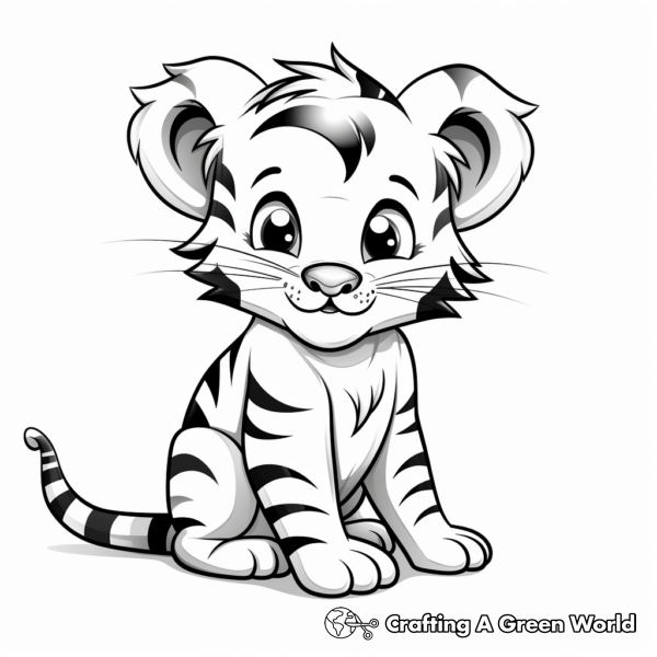 Tiger Cub Coloring Pages - Free & Printable!